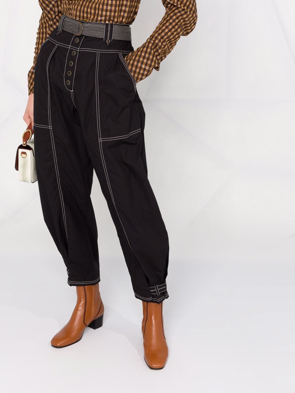 Charline Pants in Raven by Ulla Johnson | Garmentory