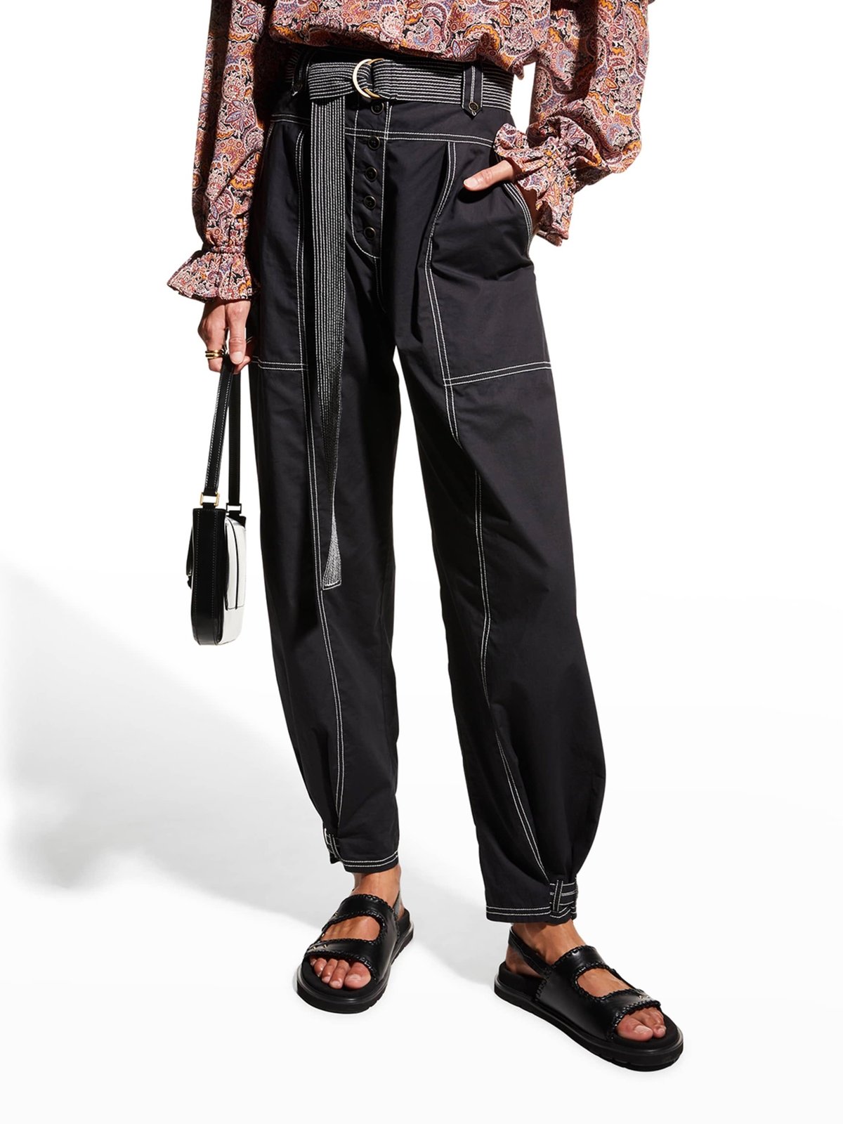Charline Pants in Raven by Ulla Johnson | Garmentory