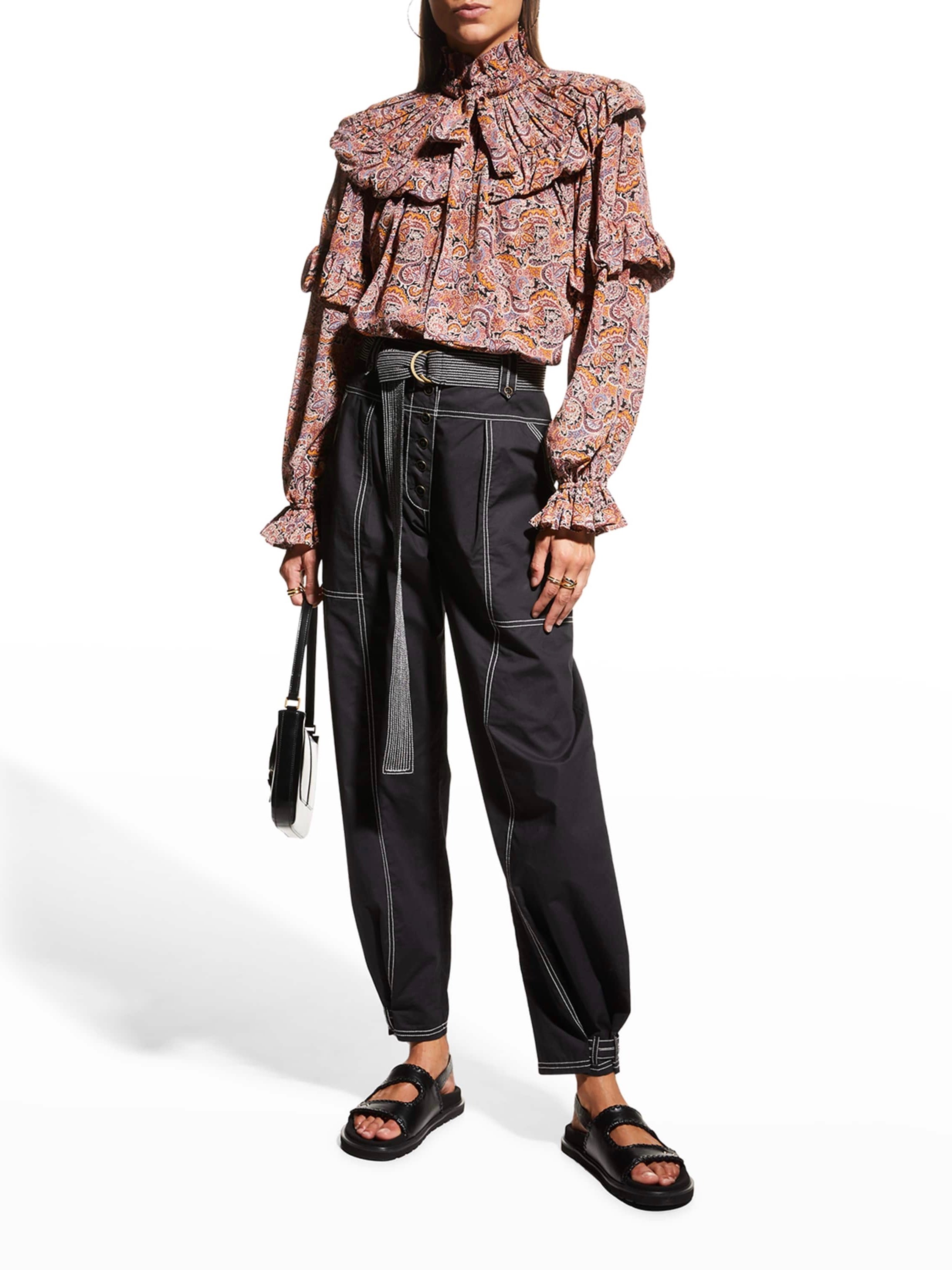 Charline Pants in Raven by Ulla Johnson | Garmentory