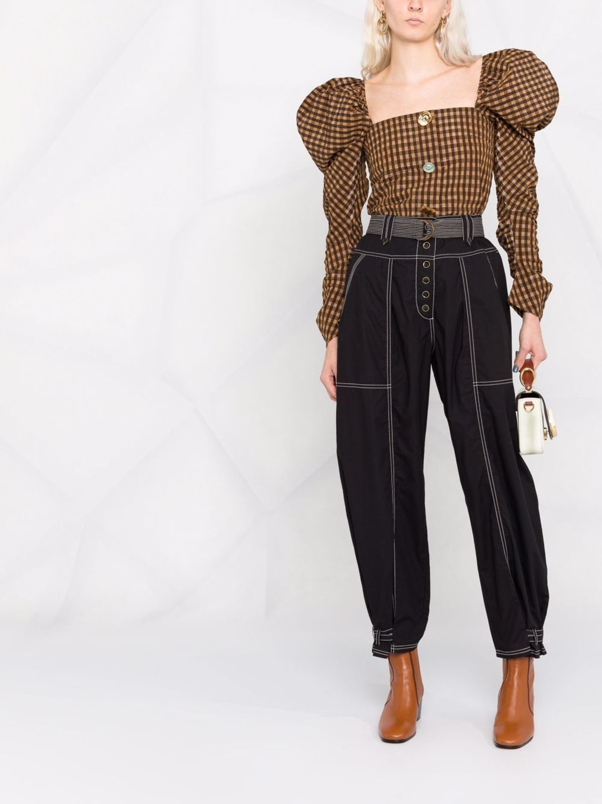 Charline Pants in Raven by Ulla Johnson | Garmentory