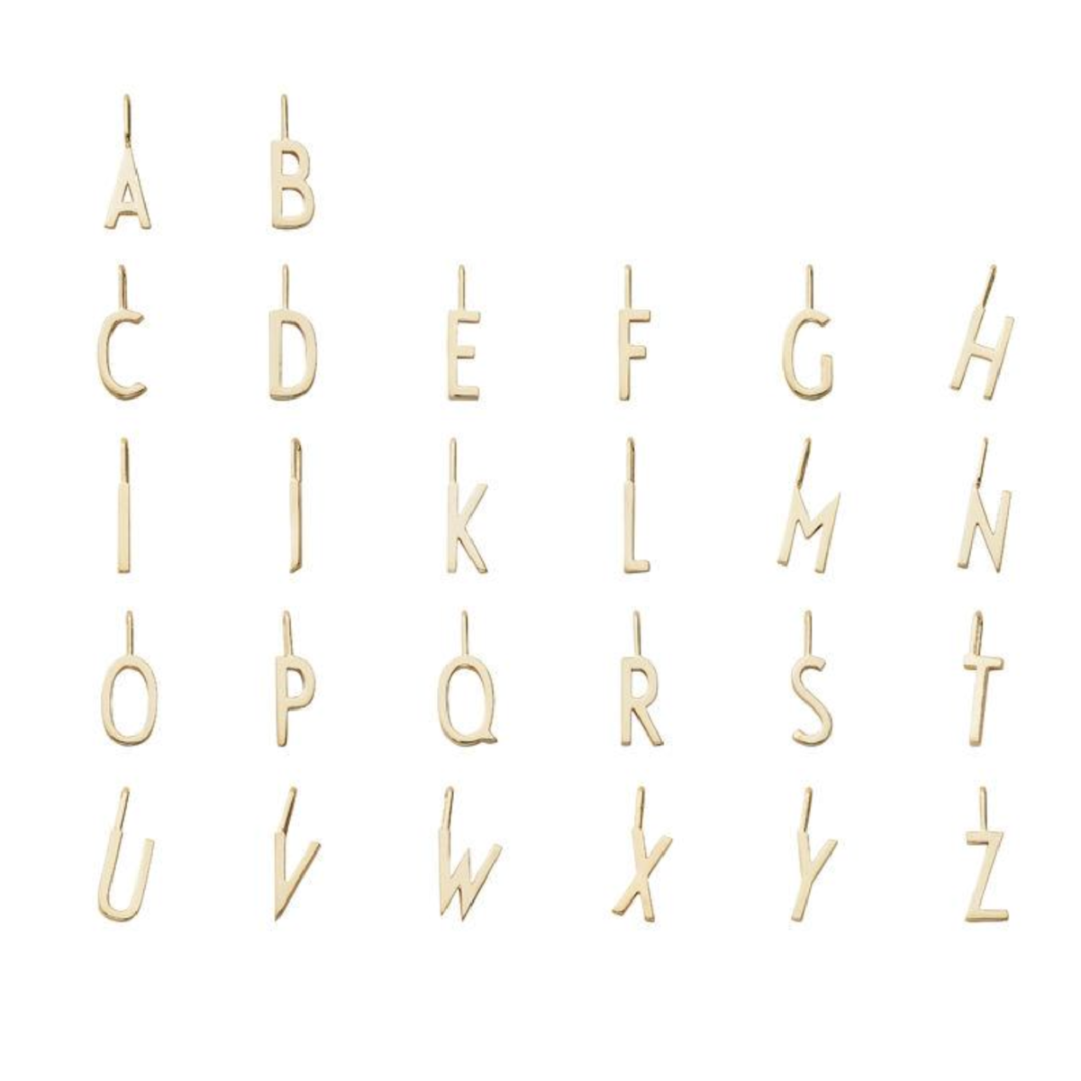 Design Letters Archetype Letter Necklace - Gold | Garmentory