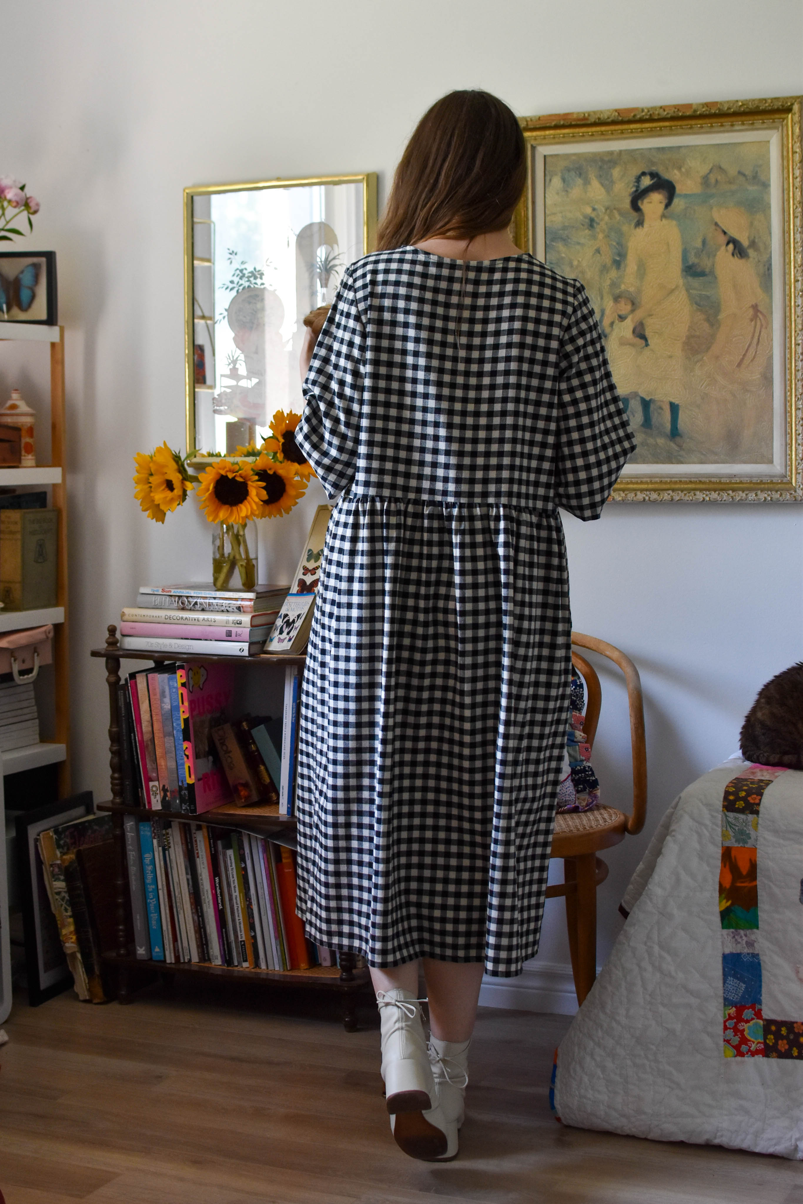 Eve Gravel Aretha Dress - Black/Cream | Garmentory