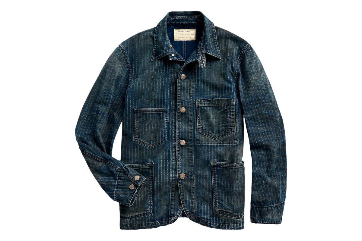 RRL Indigo Twill Chore Jacket - Black Indigo Wash | Garmentory