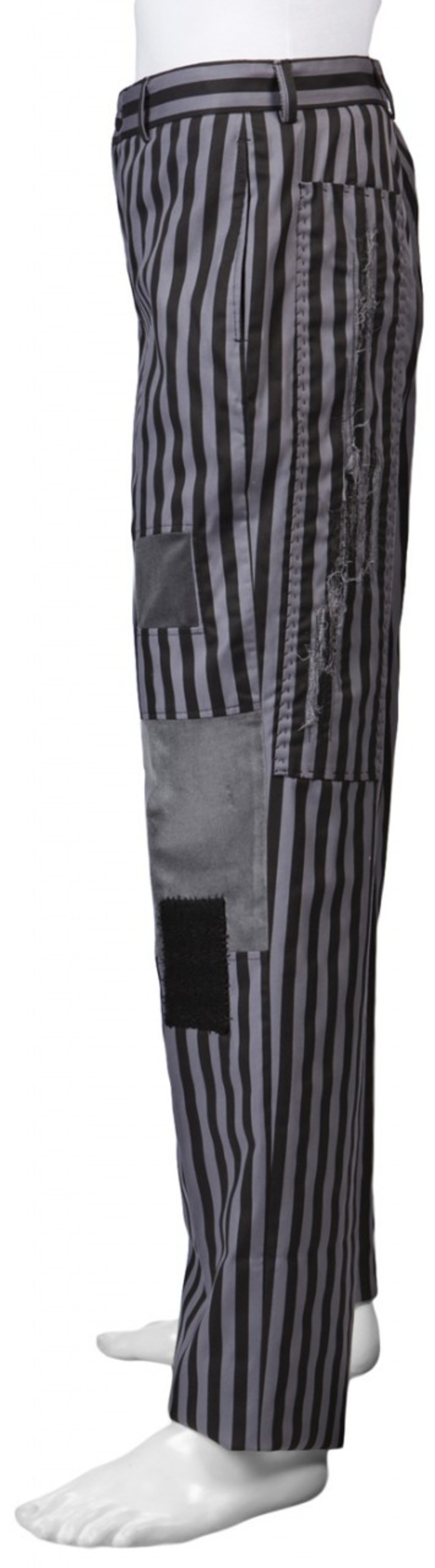Men's A Child of the Jago Drain Pipes City Stripe Patch Trousers ...