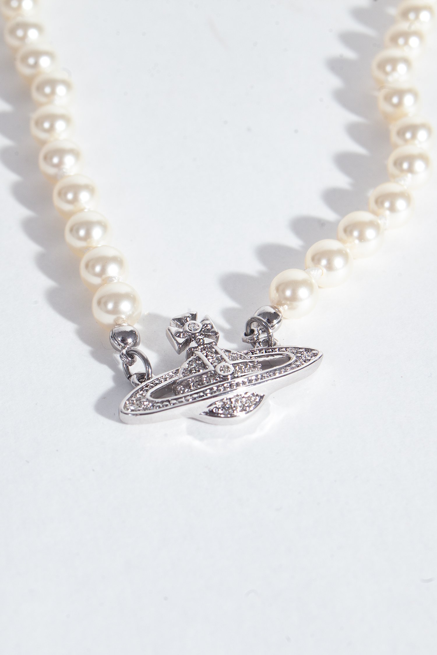 Vivienne Westwood Mini Bas Relief Pearl Necklace | Garmentory
