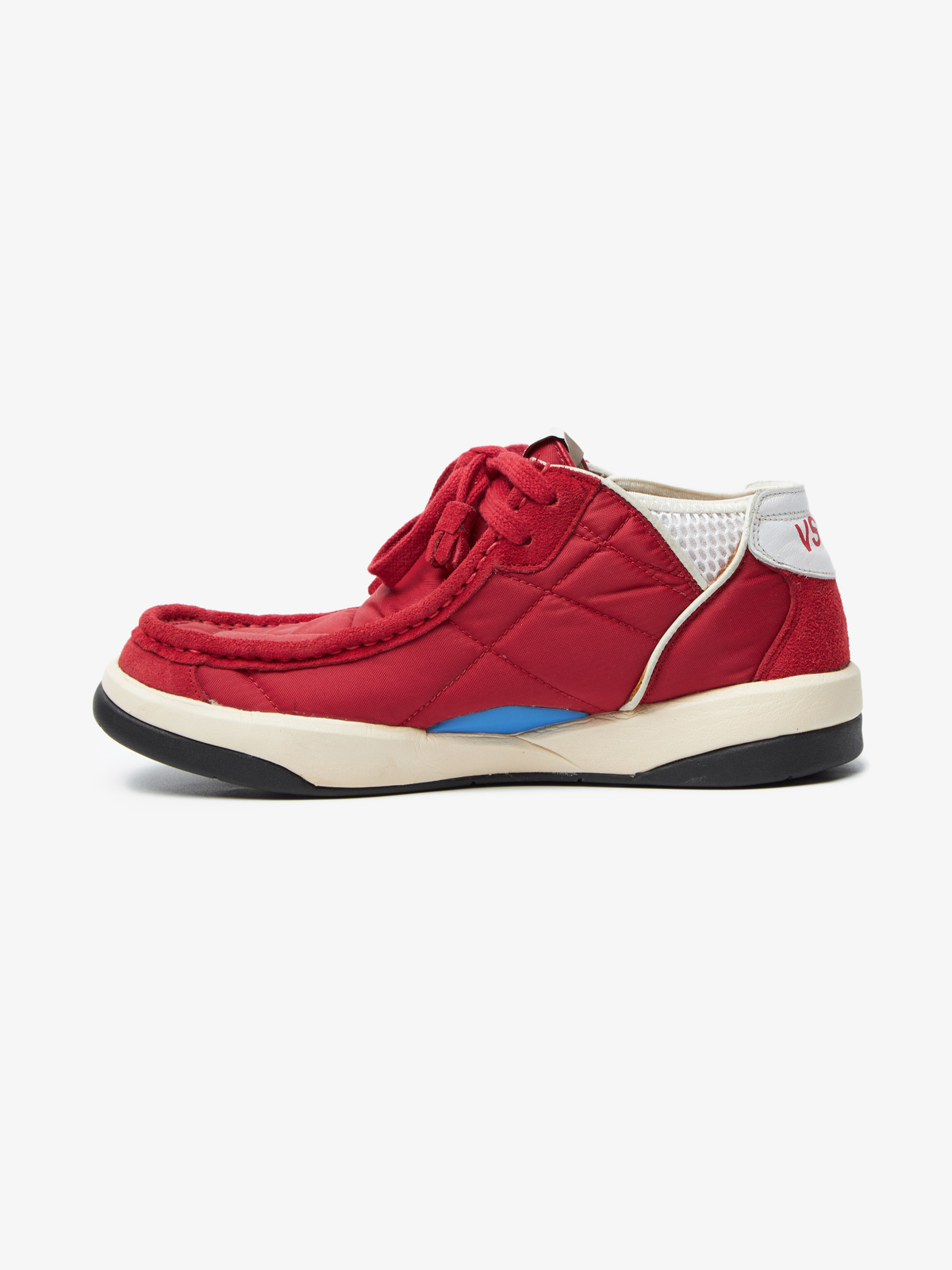 Visvim M Red Wallabee Nylon Sneakers | Garmentory