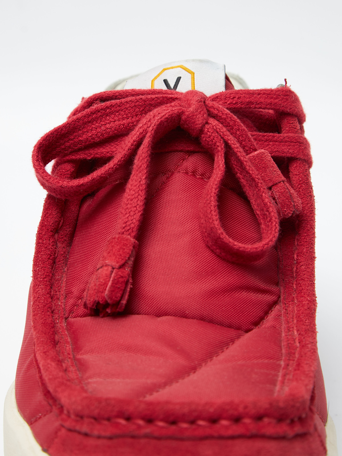 Visvim M Red Wallabee Nylon Sneakers | Garmentory