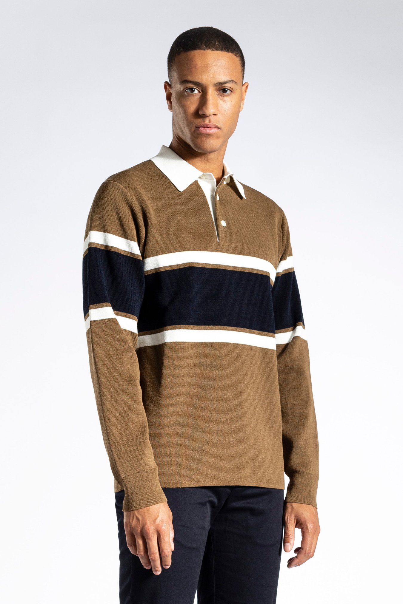 Norse Projects Ruben Knitted Polo - Duffle | Garmentory