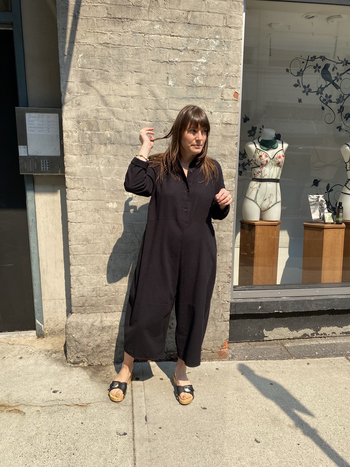 Black Crane Lantern Jumpsuit | Garmentory