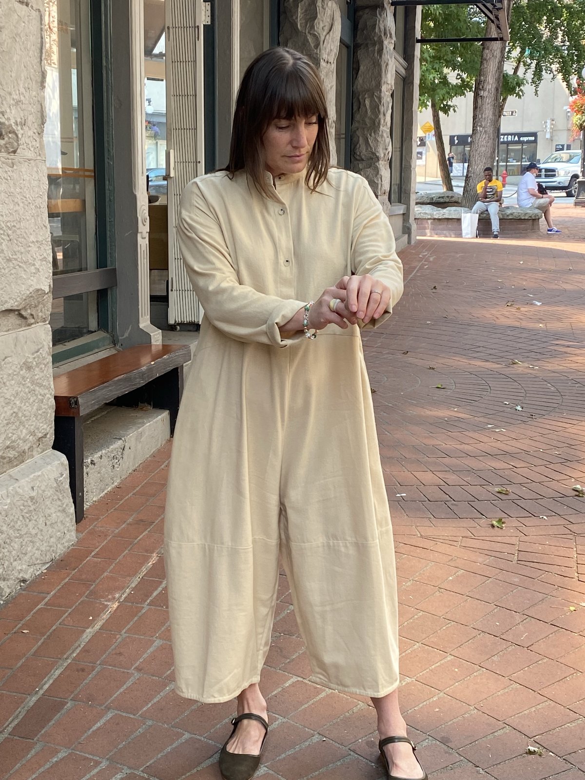 Black Crane Lantern Jumpsuit | Garmentory