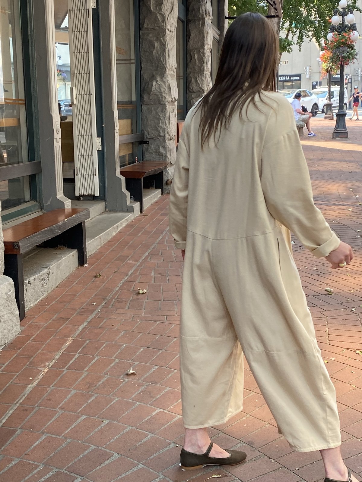 Black Crane Lantern Jumpsuit | Garmentory