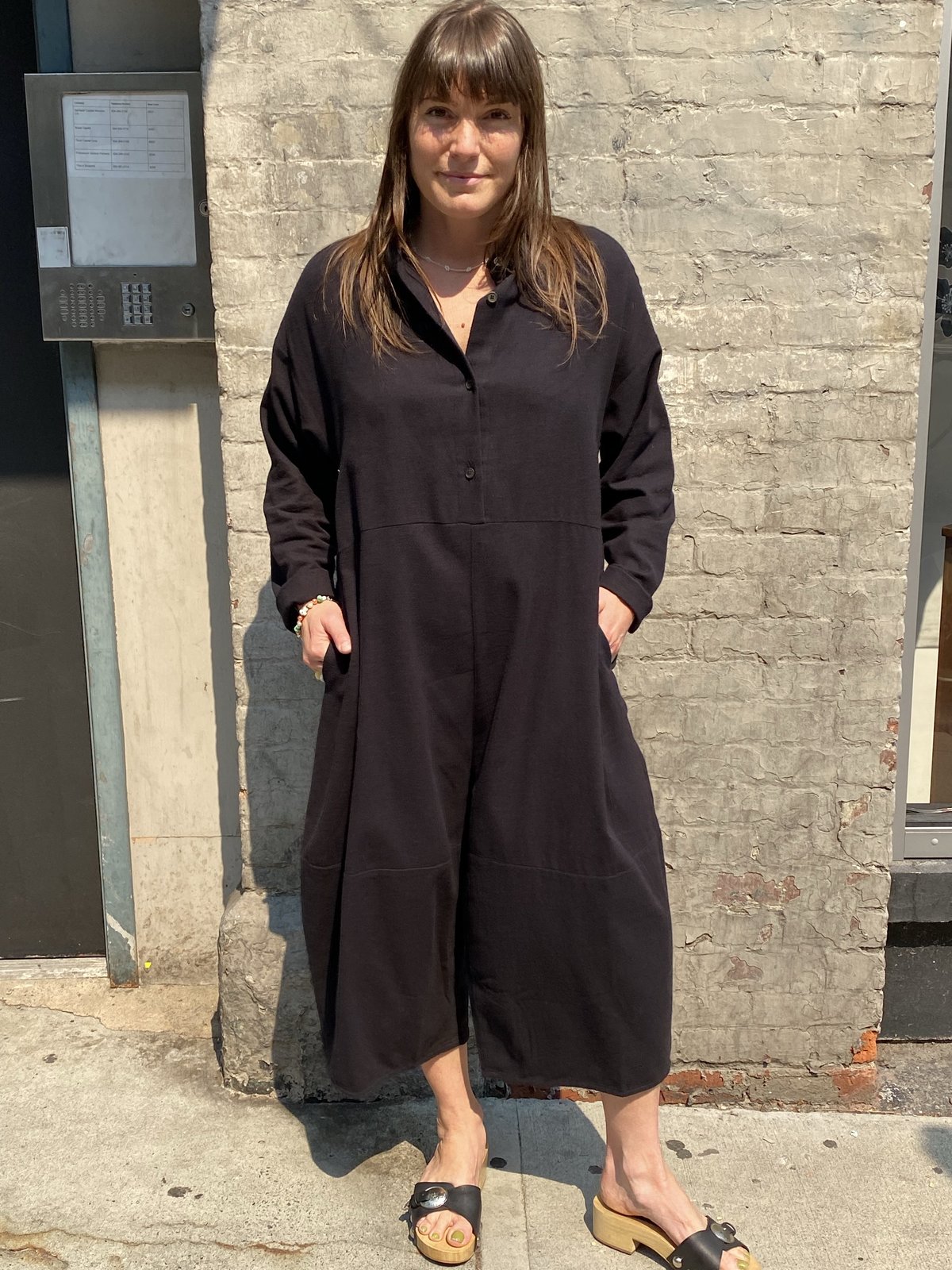 Black Crane Lantern Jumpsuit | Garmentory