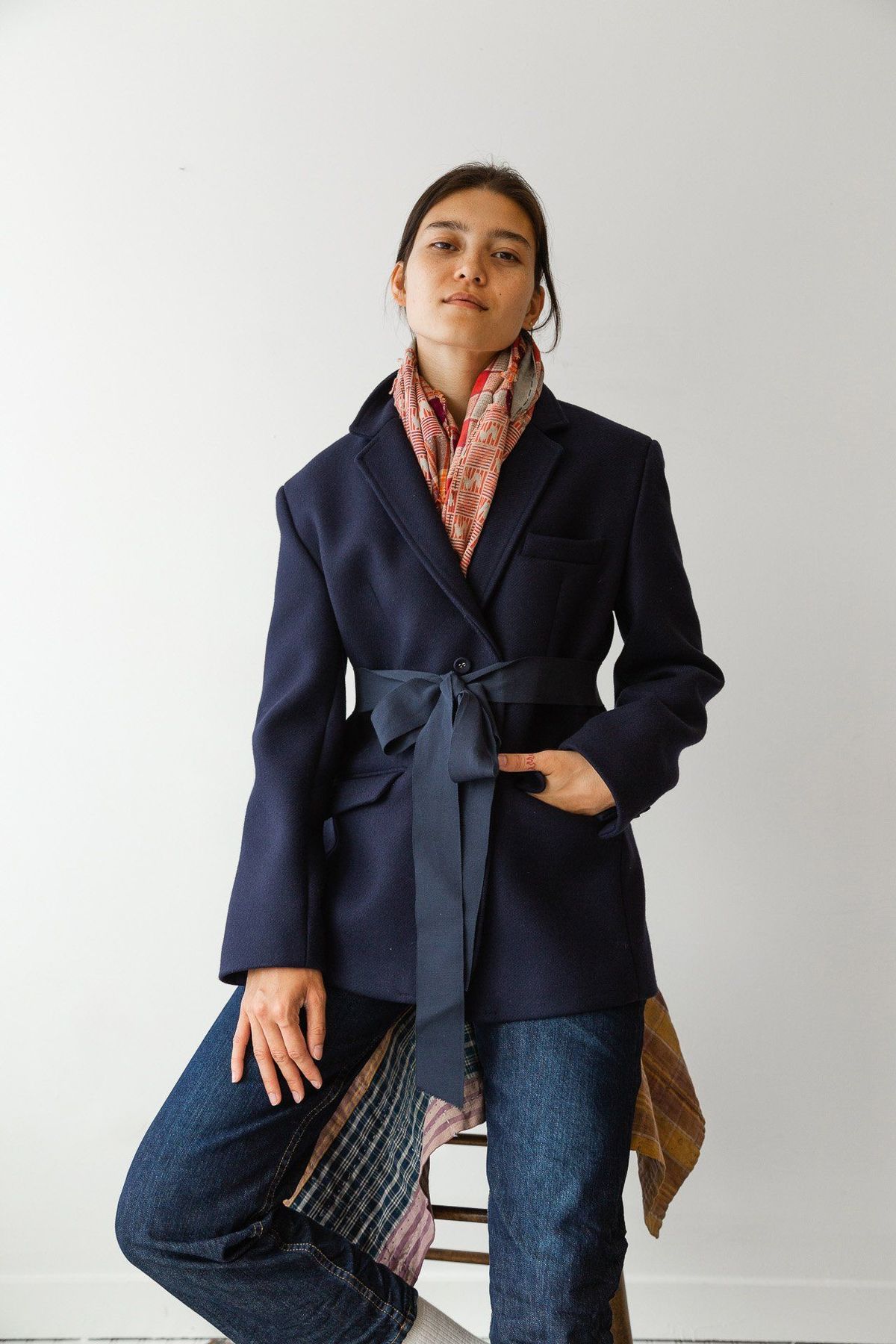 Caron Callahan Claudia Jacket - Navy | Garmentory