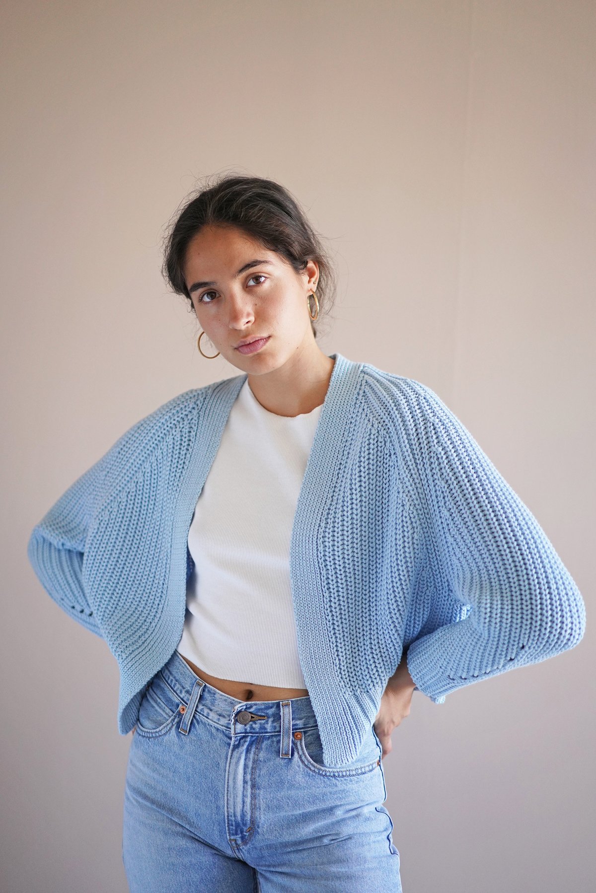 Solosix Sample Relay Cardigan - blue | Garmentory