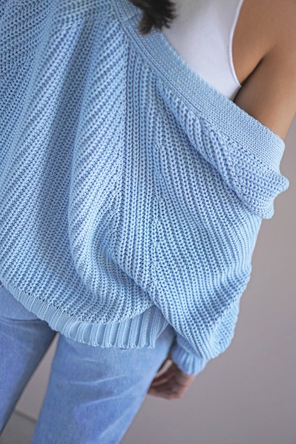 Solosix Sample Relay Cardigan - blue | Garmentory