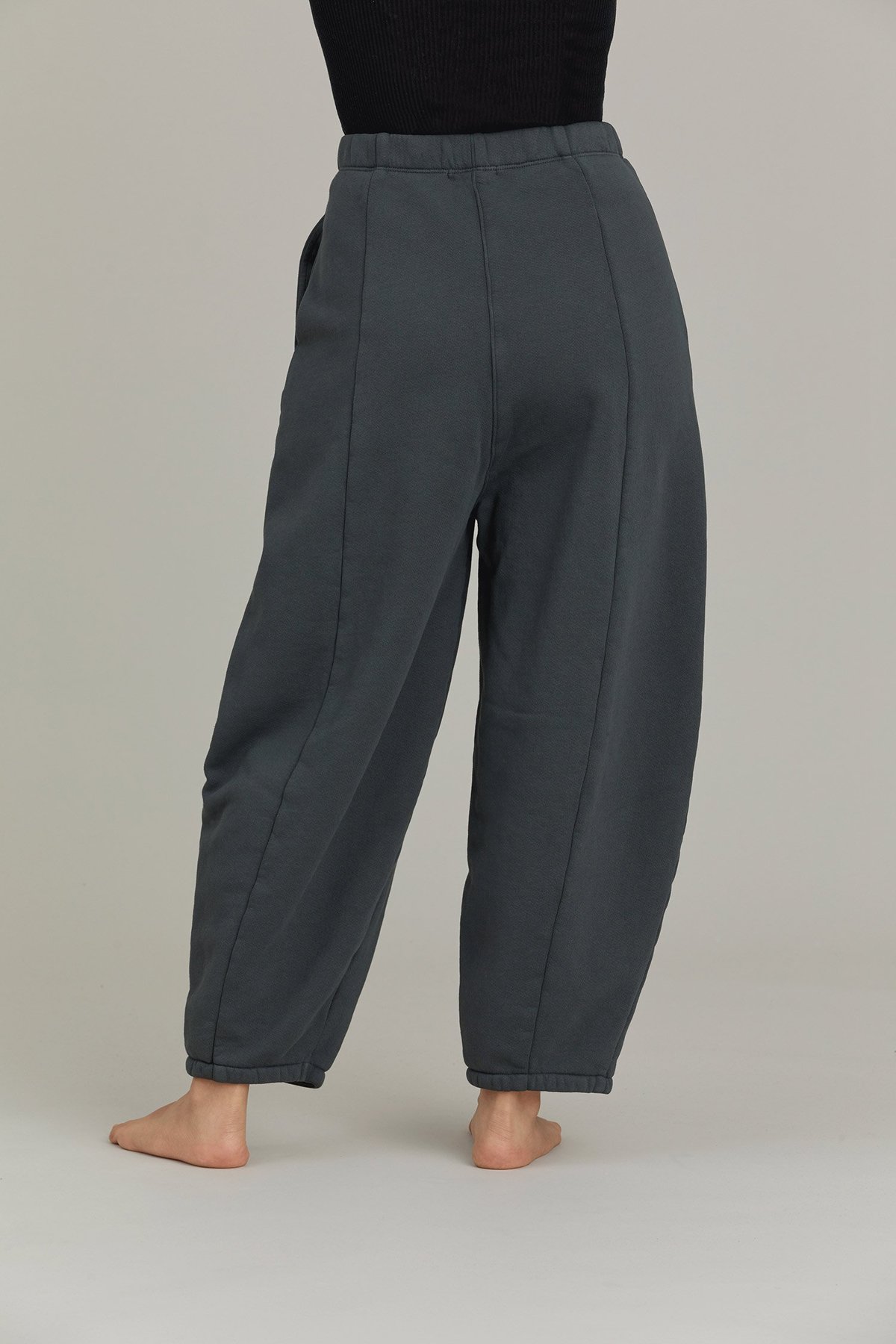 Black Crane Wide Pants - Asphalt | Garmentory