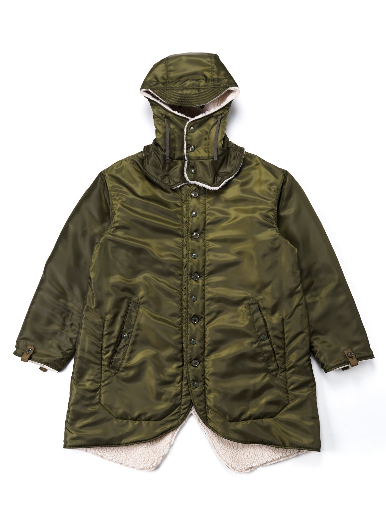 Engineered Garments Liner Jacket - Olive Drab Polyester Pilot Twill ...
