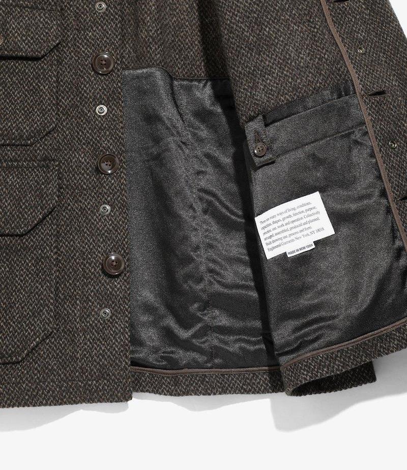 Engineered Garments Cruiser Jacket - Brown Tri Blend Tweed | Garmentory
