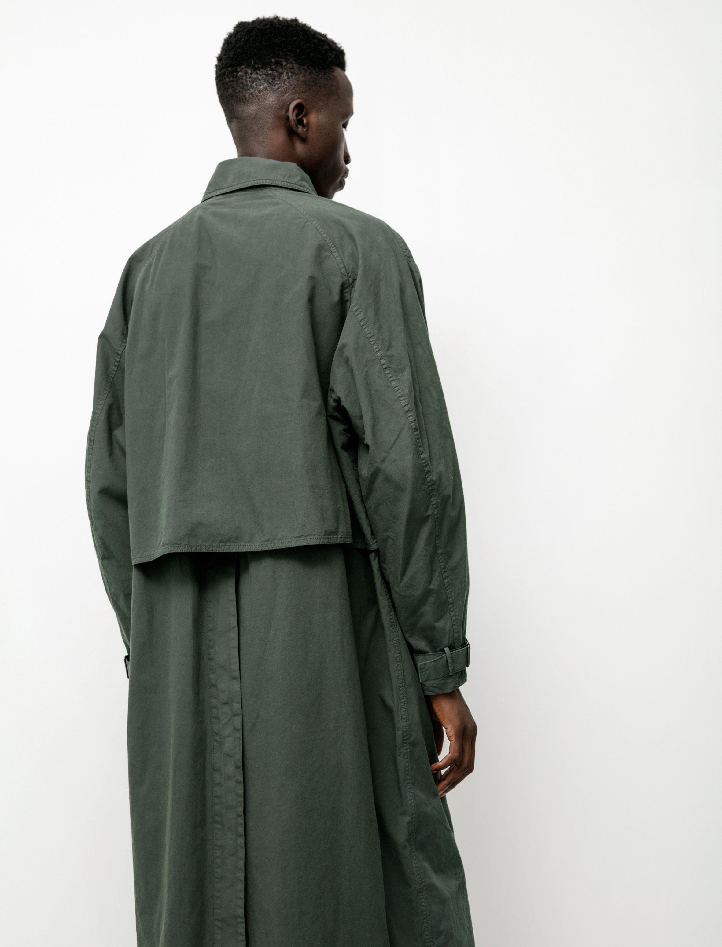 Lemaire Storm Flap Coat - Forest | Garmentory