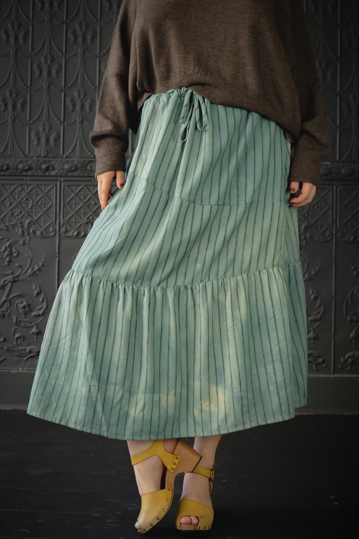 Pamela Mayer Asymmetrical Yoke Skirt - multi | Garmentory