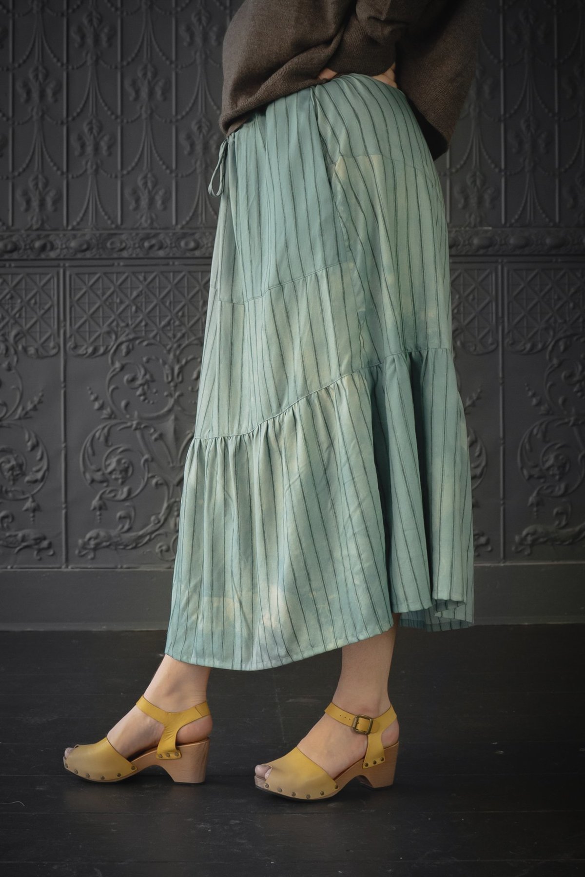 Pamela Mayer Asymmetrical Yoke Skirt - multi | Garmentory