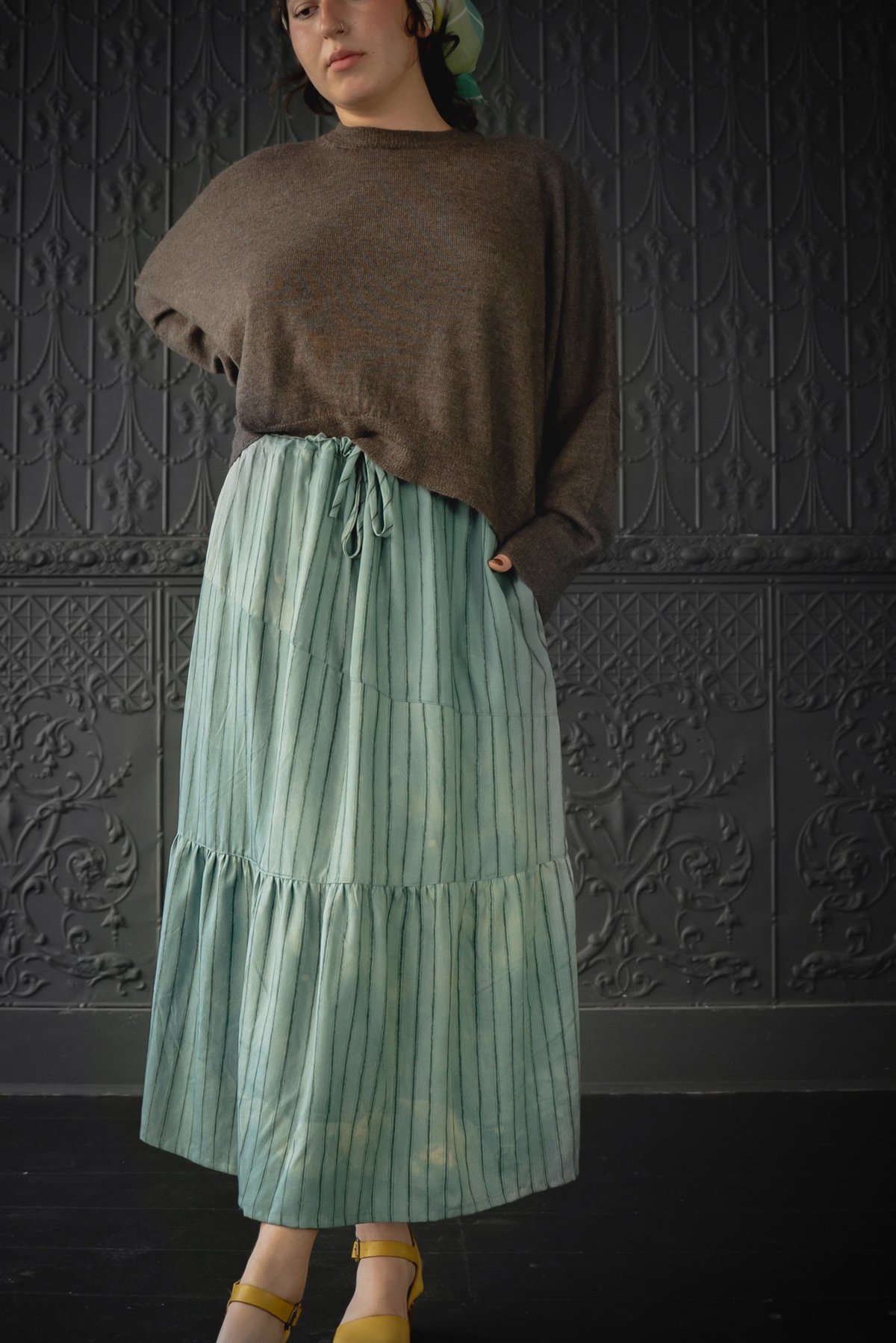 Pamela Mayer Asymmetrical Yoke Skirt - multi | Garmentory