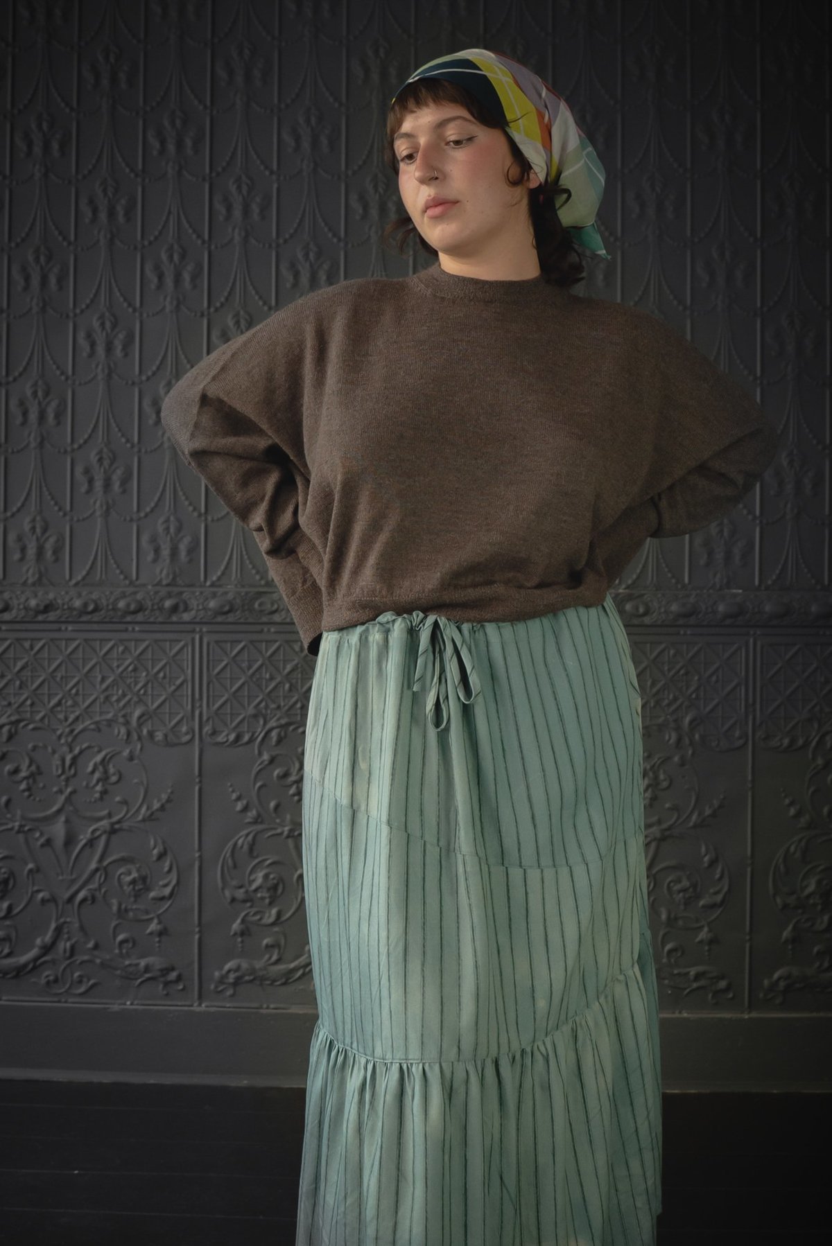 Pamela Mayer Asymmetrical Yoke Skirt - multi | Garmentory