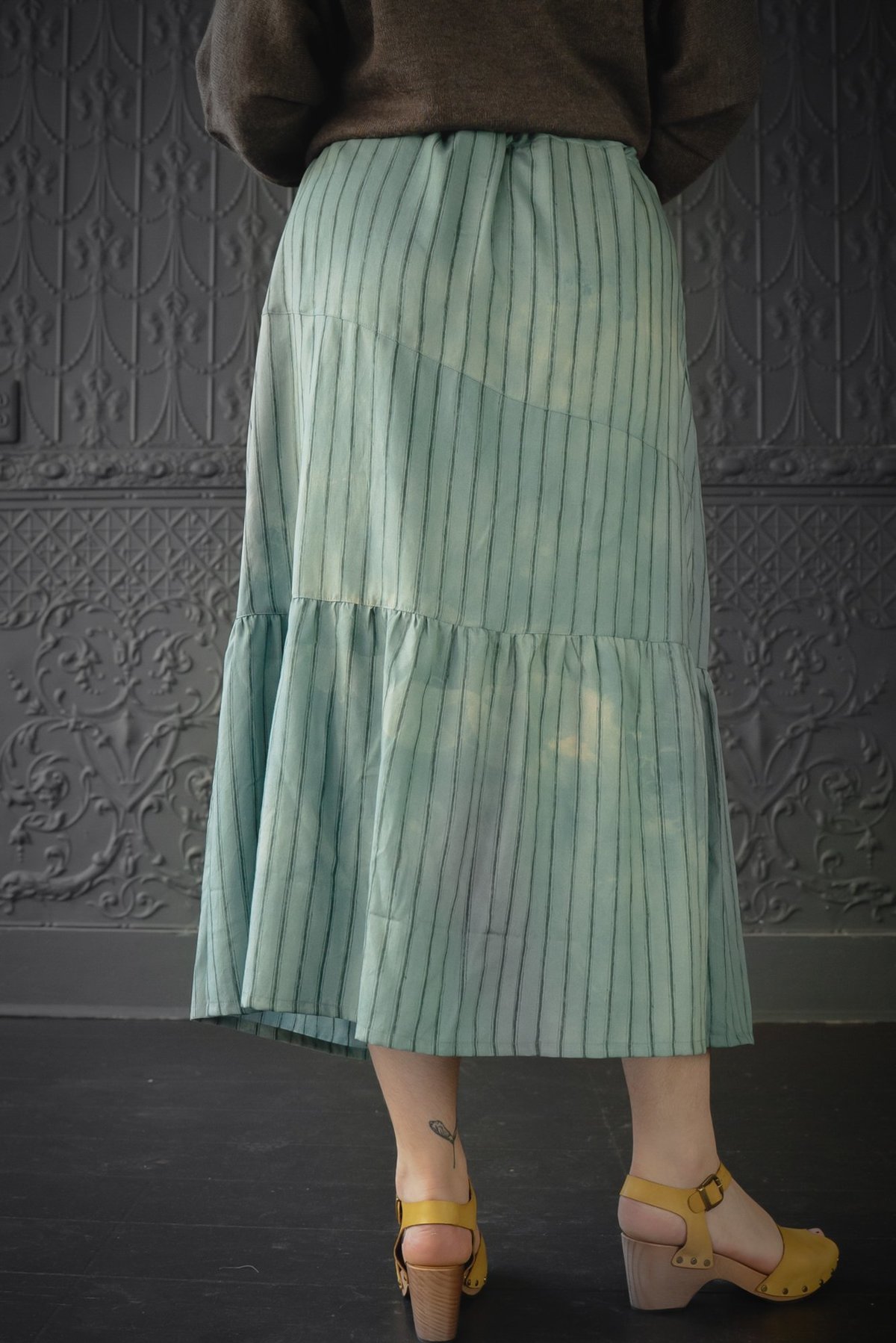 Pamela Mayer Asymmetrical Yoke Skirt - multi | Garmentory