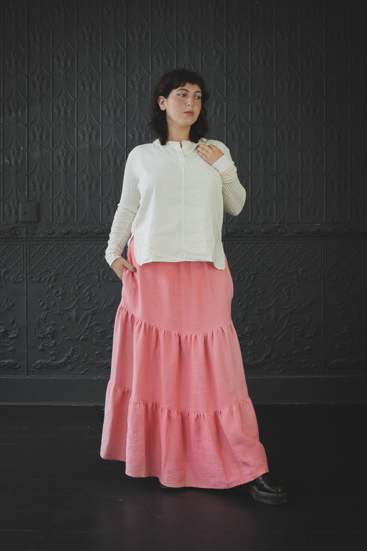 Pamela Mayer Tier Skirt - pink | Garmentory