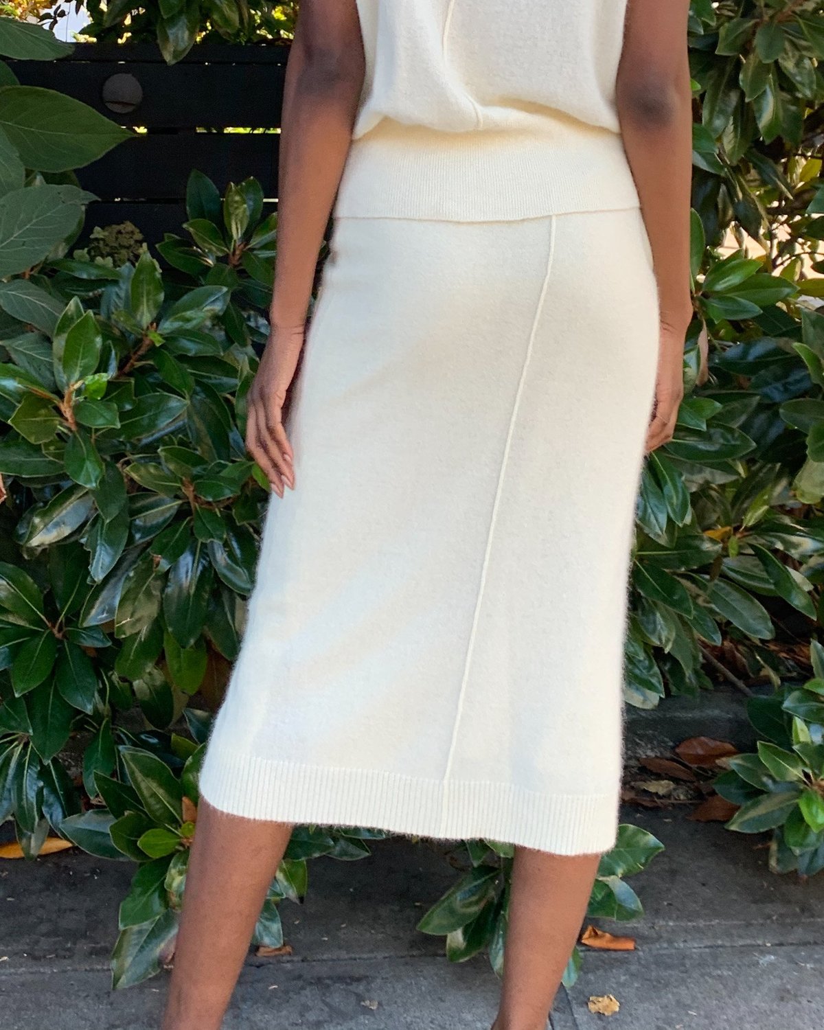 Vintage Angora Skirt - cream | Garmentory