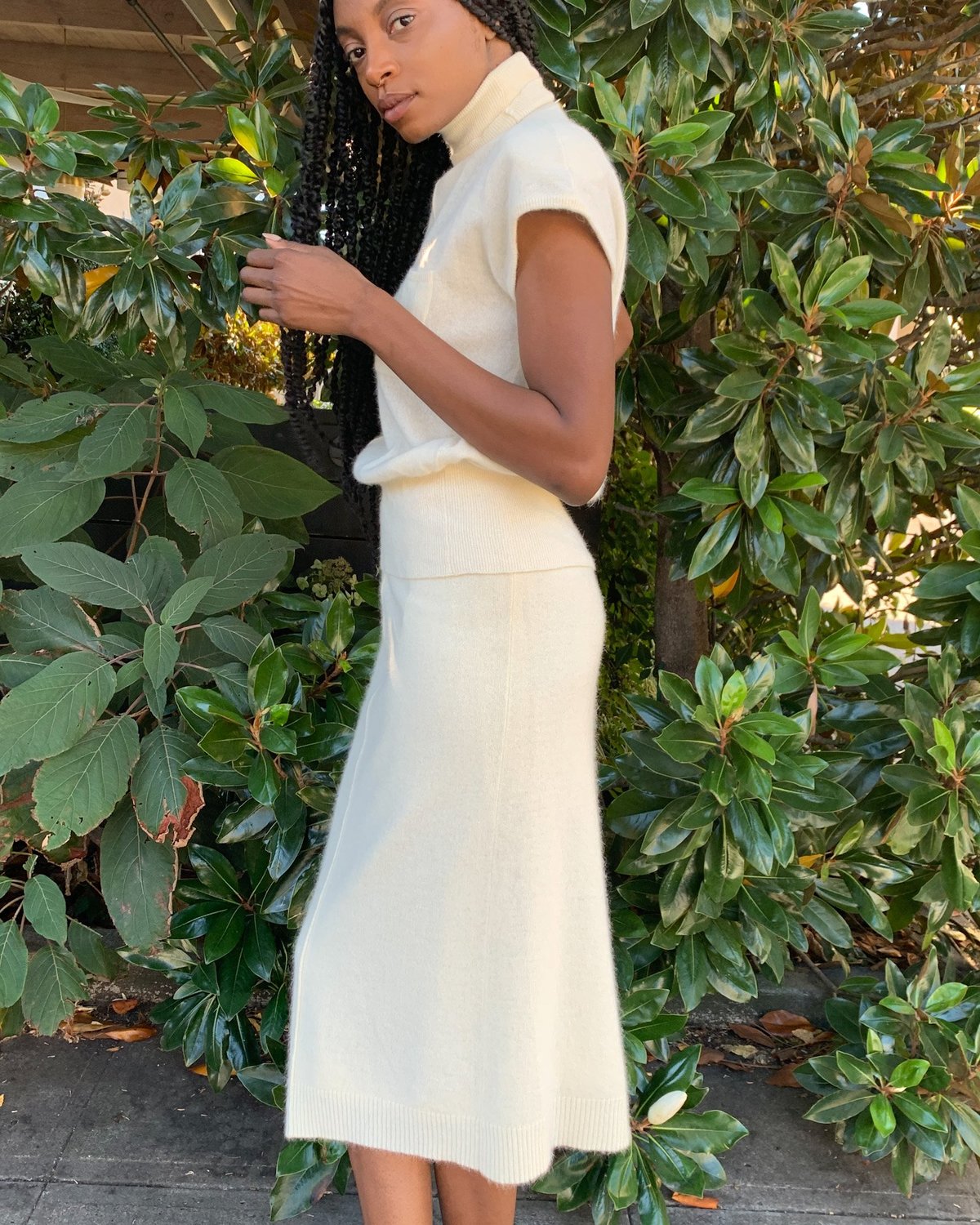 Vintage Angora Skirt - cream | Garmentory