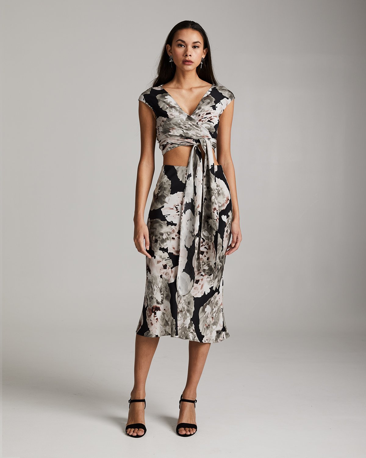 VOZ Floral Bralette Wrap Top - Floral | Garmentory