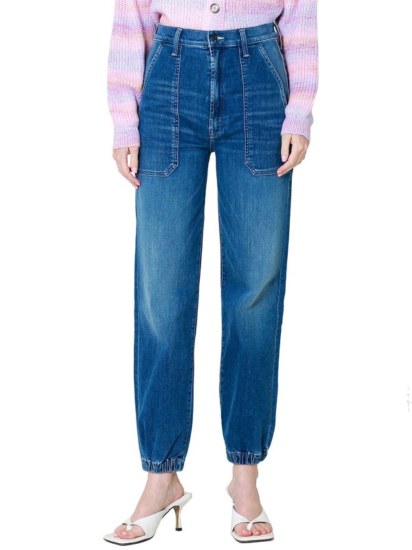 Mother Denim Wrapper Patch Springy Ankle - Wish On A Star | Garmentory