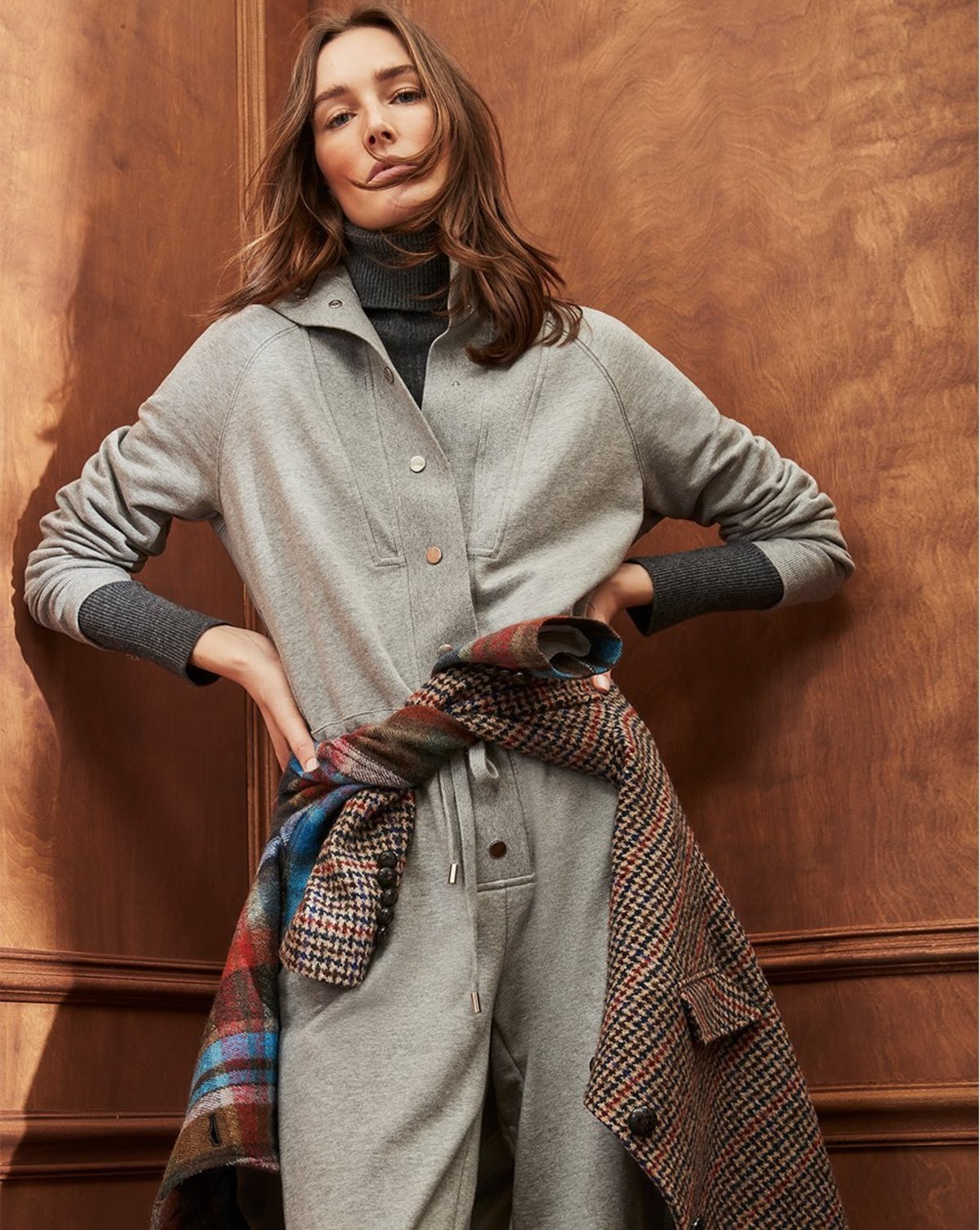 Veronica Beard Finn Jumpsuit - Heather Grey | Garmentory