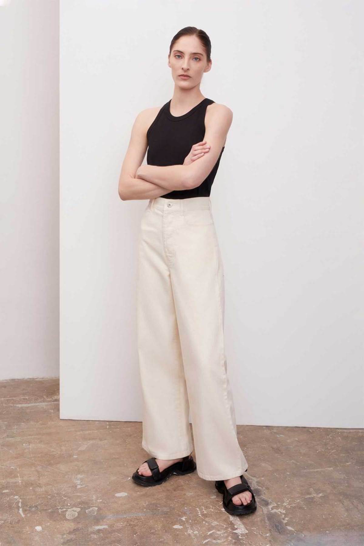Kowtow Sailor Jeans - greige denim | Garmentory