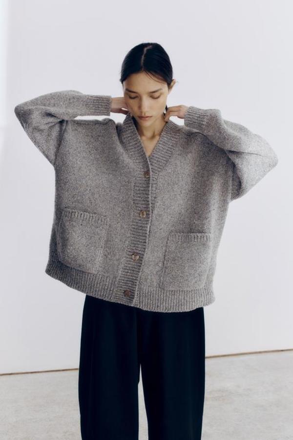 Cordera Soft Wool Cardigan - Grey | Garmentory