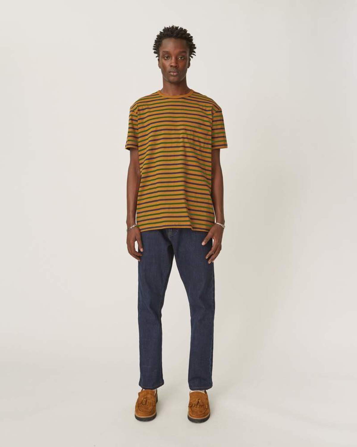 Corridor Striped T-Shirt - Thrush/Midnight | Garmentory