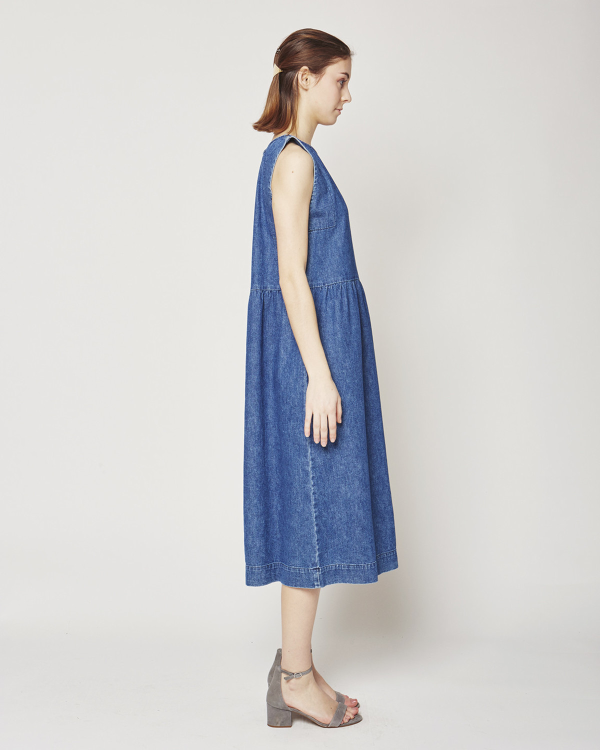 Ilana Kohn Kate Dress in Denim | Garmentory