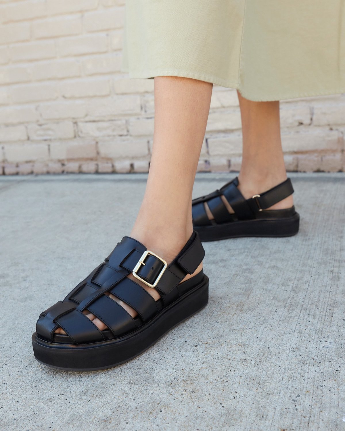 Loeffler Randall Judd Caged Sandal - BLACK | Garmentory