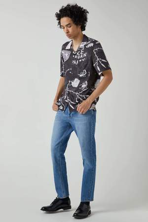 NEUW Reid Short Sleeve Art Shirt #4 - Black | Garmentory