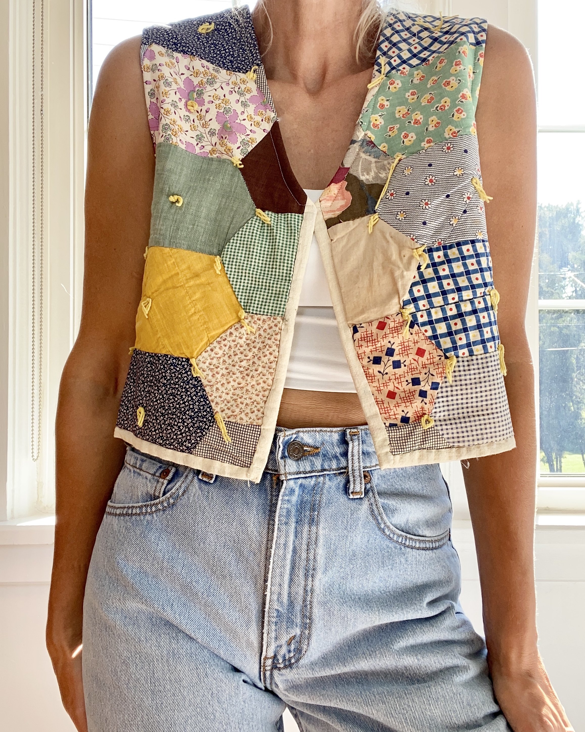 Vintage Patchwork Vest | Garmentory