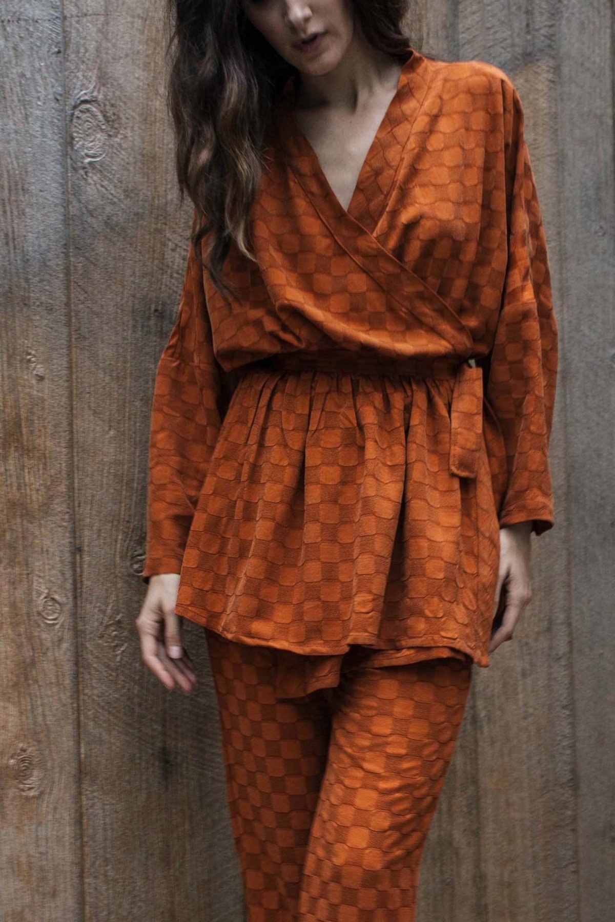 Clan of Cro LUCY WRAP TOP - ORANGE | Garmentory