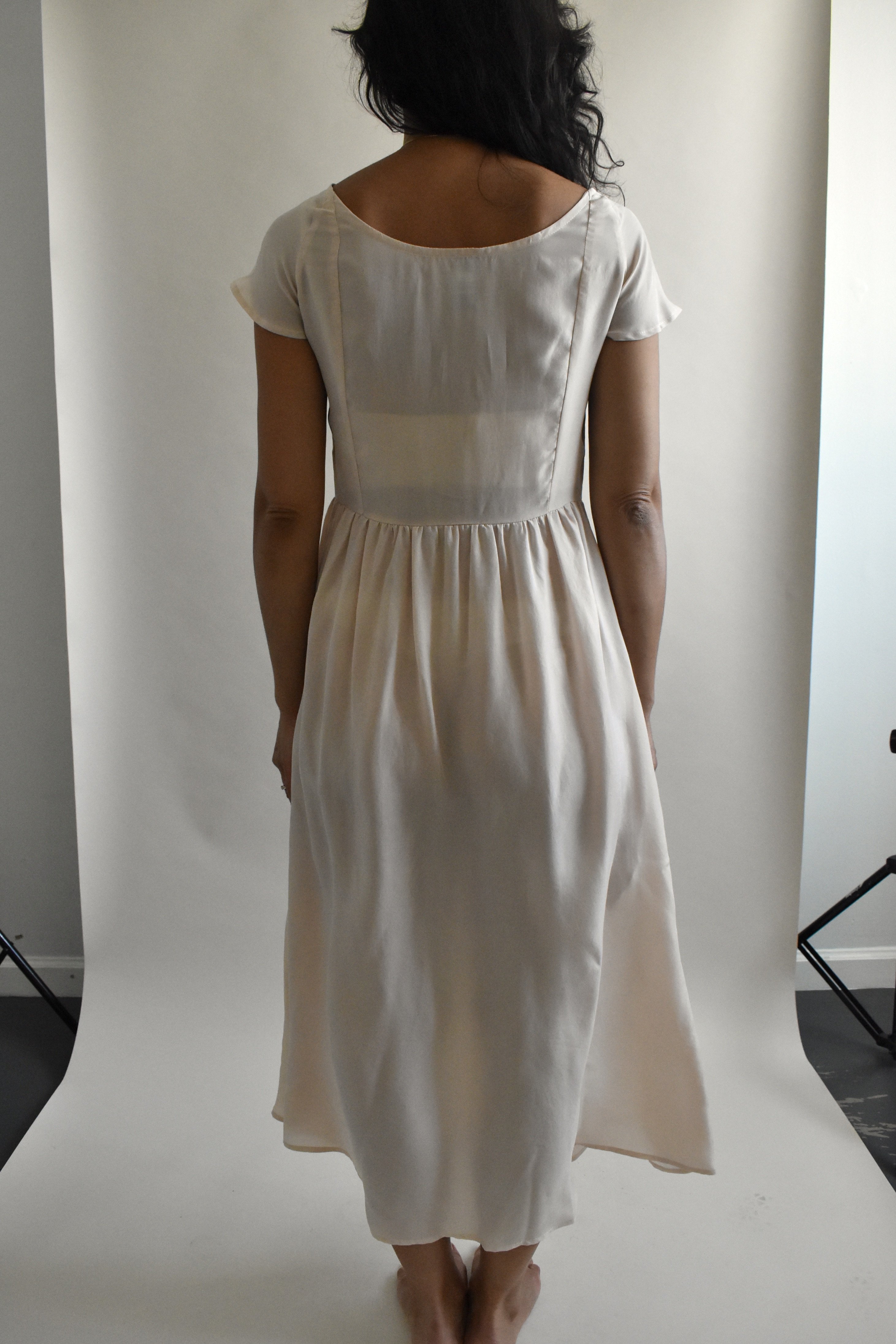 Altar Houseline Vicky Vale Dress - Seashell Cupro | Garmentory