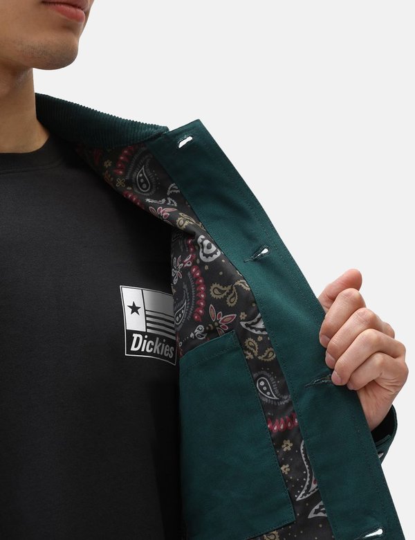 Dickies Reworked Chore Coat Ponderosa Pine Green Garmentory