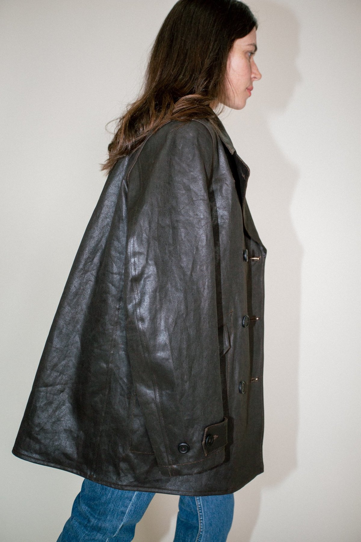 Our Legacy DB Buta Coat - Mud Dyed Cotton | Garmentory