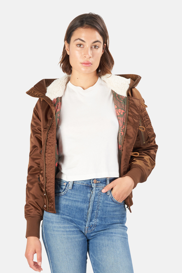 Women's MOTHER The Puffer Hoodie Jacket - Warm Feelings | Garmentory