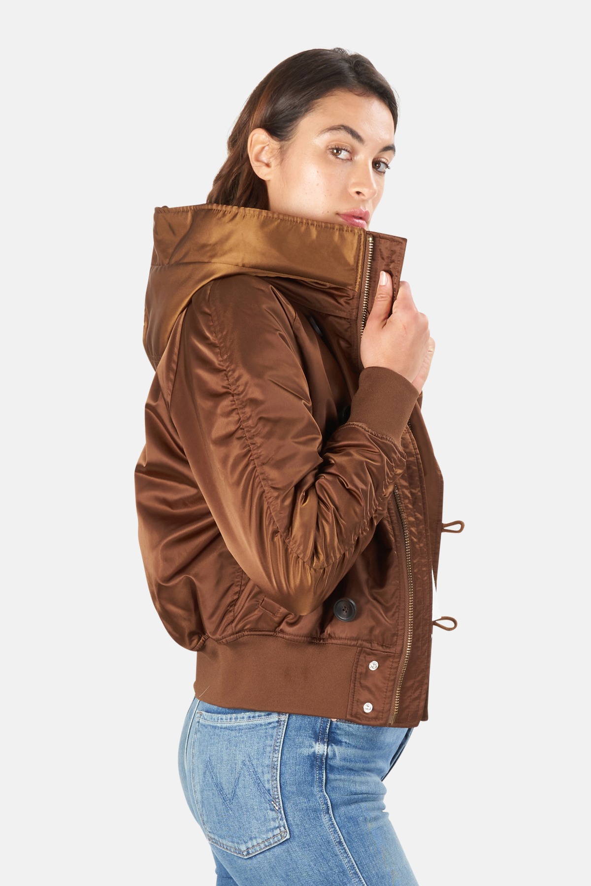 Women's MOTHER The Puffer Hoodie Jacket - Warm Feelings | Garmentory