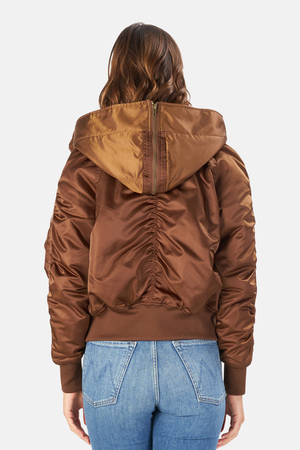 Women's MOTHER The Puffer Hoodie Jacket - Warm Feelings | Garmentory