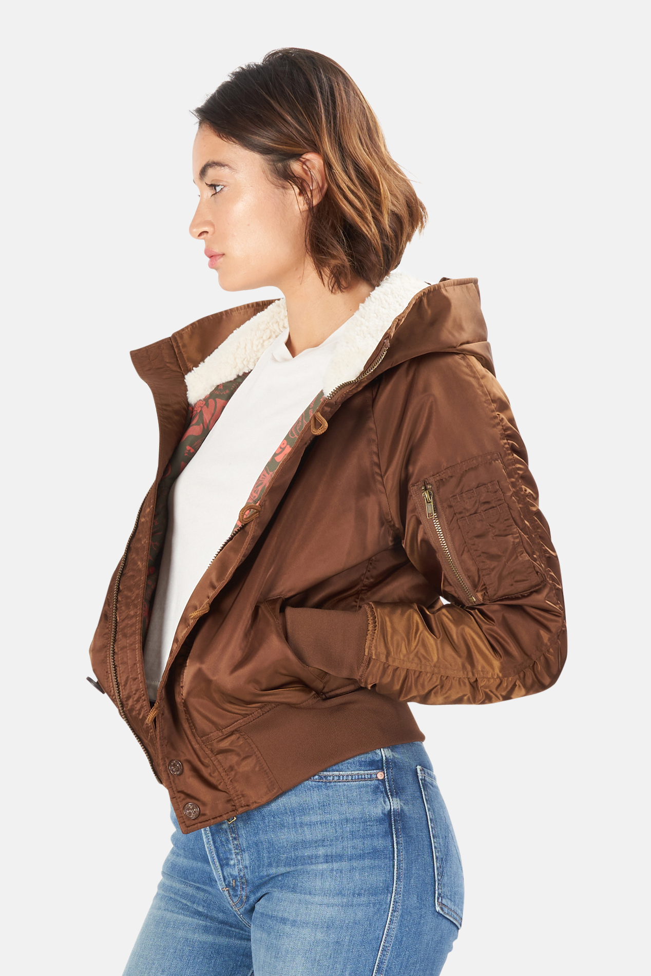 Women's MOTHER The Puffer Hoodie Jacket - Warm Feelings | Garmentory