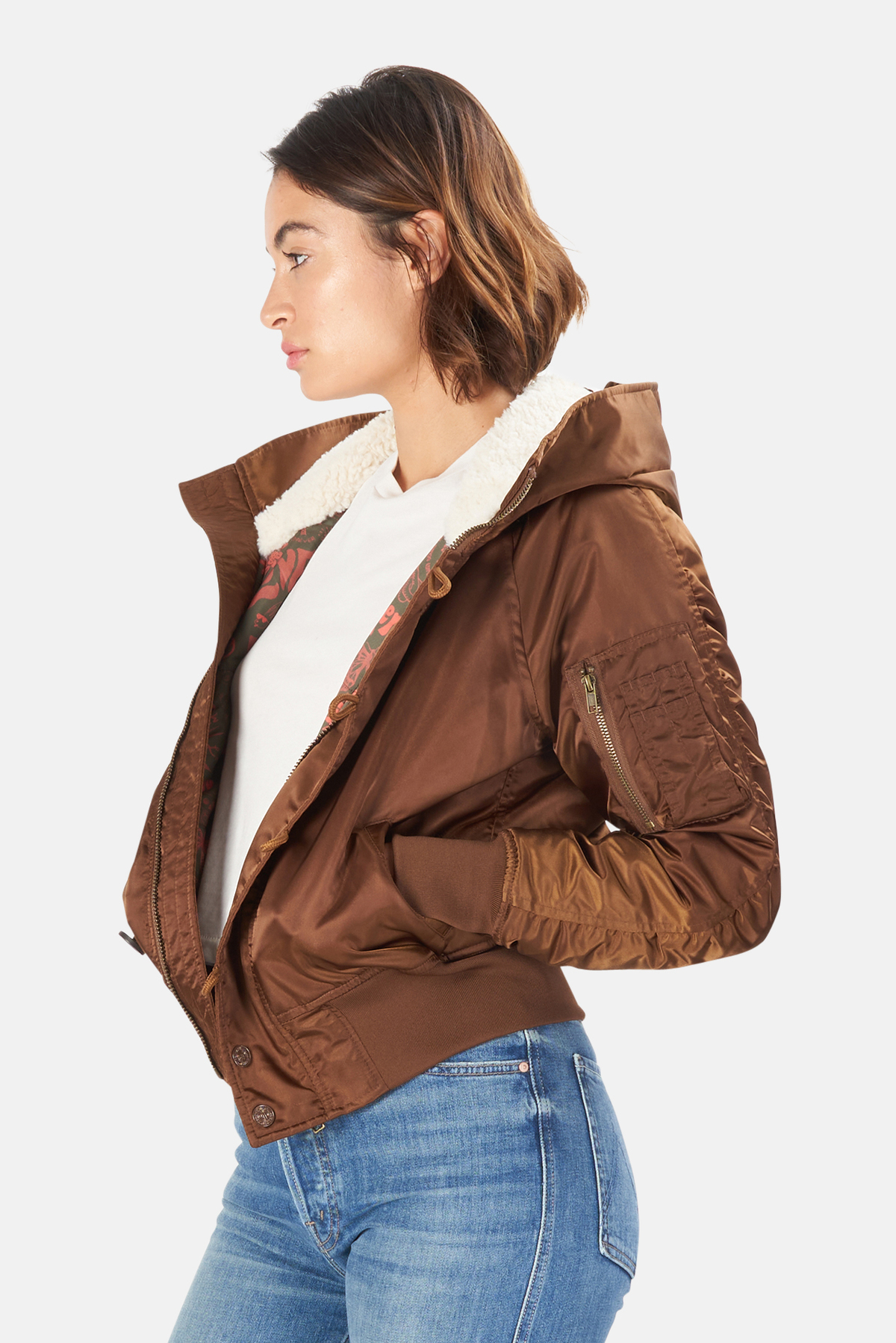 Women's MOTHER The Puffer Hoodie Jacket - Warm Feelings | Garmentory